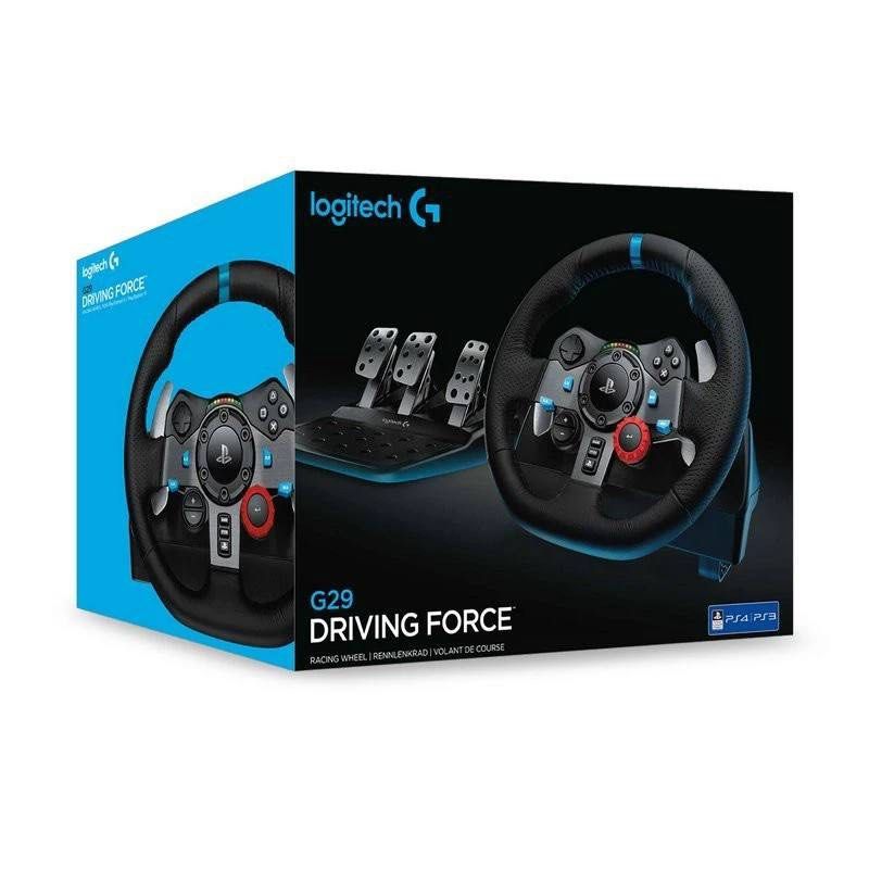 Logitech G29 Driving Force Racing Wheel for PS4/PC, Video Gaming ...