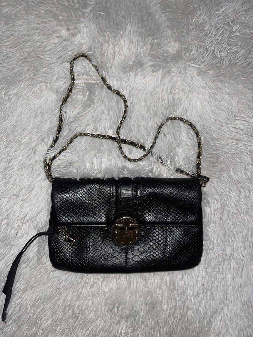 Metrocity Black Snake Skin Shoulder Bag, Luxury, Bags & Wallets on ...
