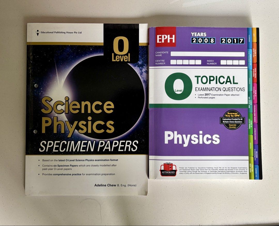 O Level Physics Specimen Papers & Topical Questions, Hobbies & Toys ...