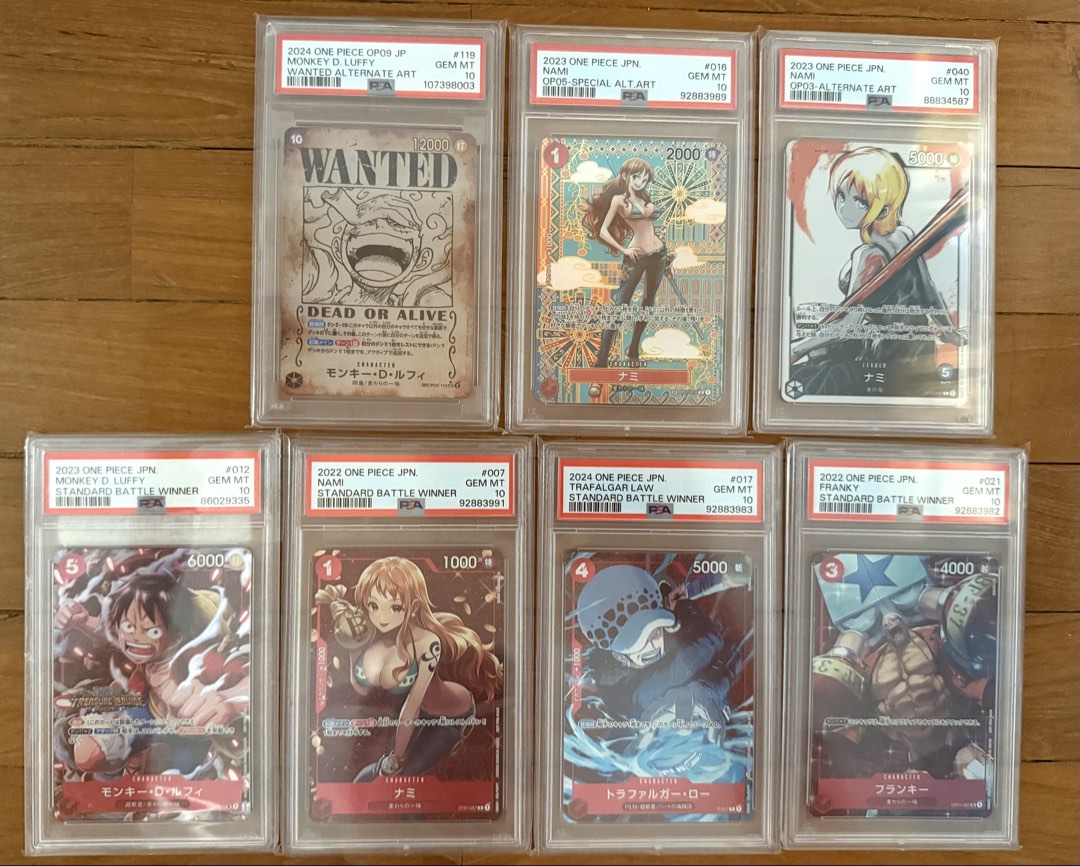 One Piece TCG Graded Cards - Multiple Characters, Hobbies & Toys, Toys ...