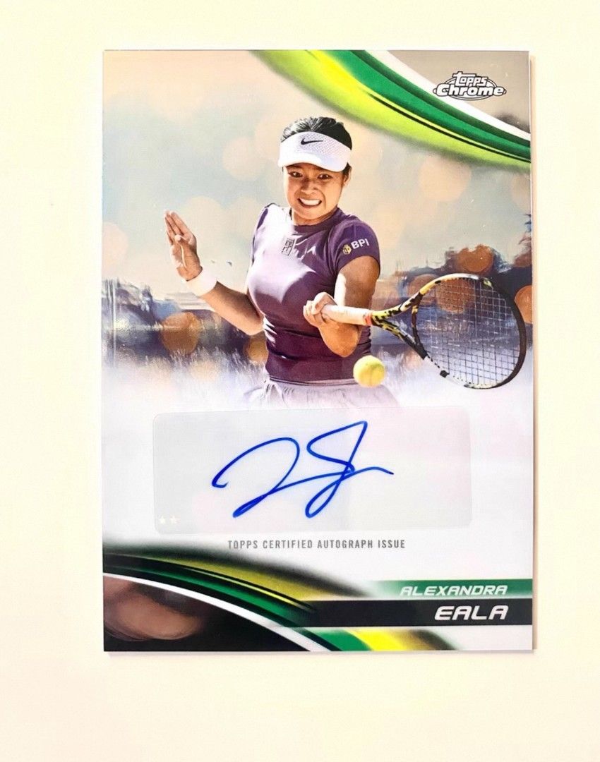 [PO] Alexandra Eala Autograph - Tennis Topps Chrome 2025, Hobbies ...
