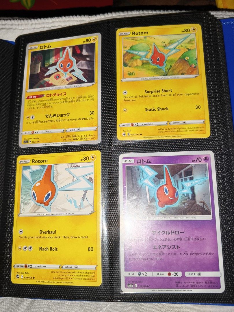 Pokemon Card Set - Rotom, Hobbies & Toys, Toys & Games on Carousell
