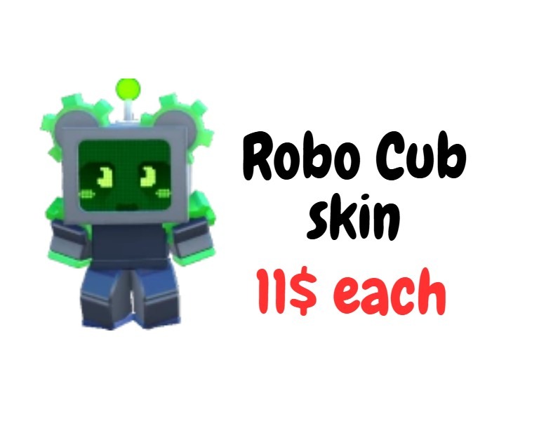 Robo Cub Buddy Skin Bee Swarm Simulator BSS roblox rblx star sign ...