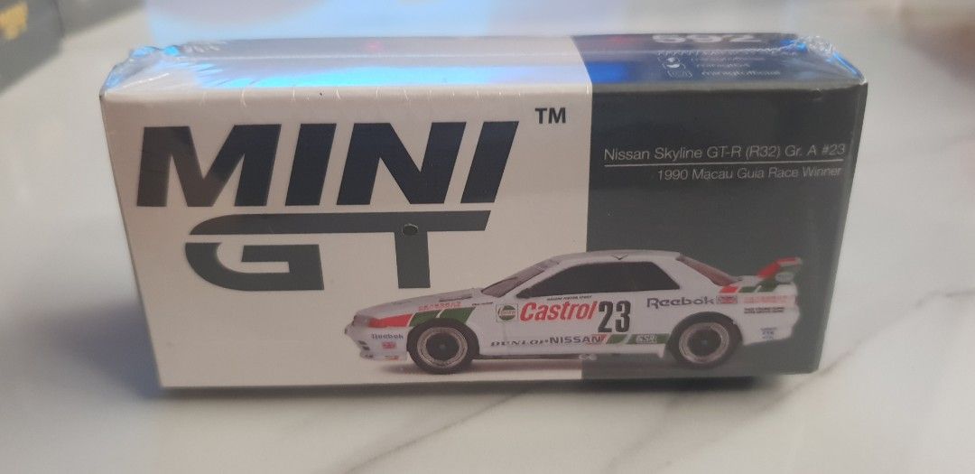 Mini GT # 592 Nissan Skyline GT-R R32 Castrol 1990 Macau Race Winner ...