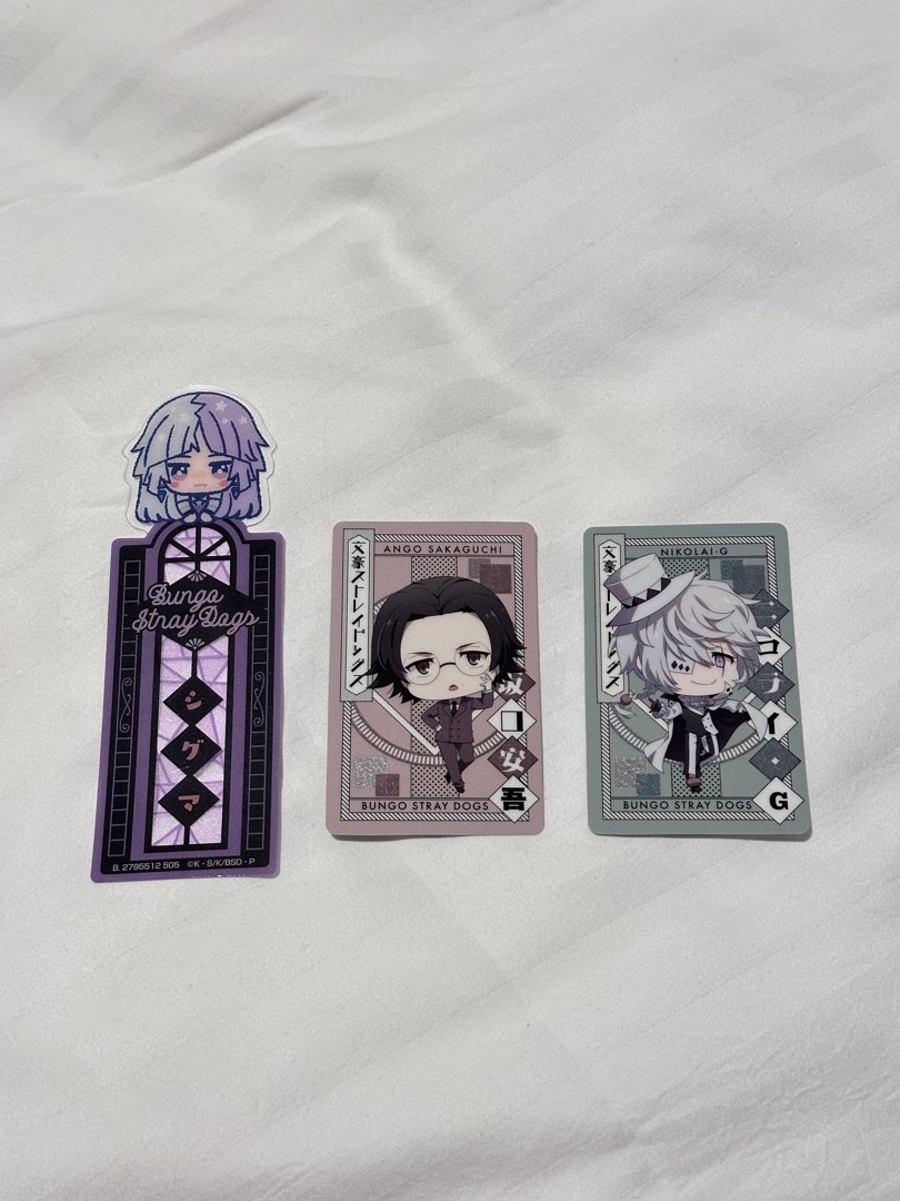 Bungo Stray Dogs NIC Cards and Bookmark, Hobbies & Toys, Toys & Games ...