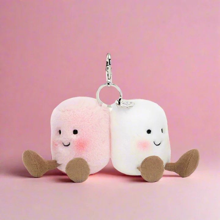 jellycat - amuseables marshmallow keychain, Hobbies & Toys, Toys ...