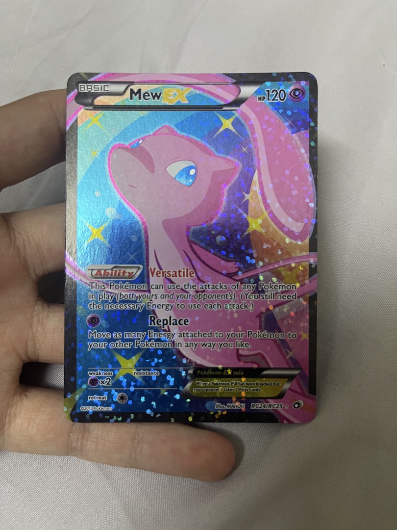 Mew EX RC24/RC25 Full Art Legendary Treasures Pokemon Card, Hobbies ...