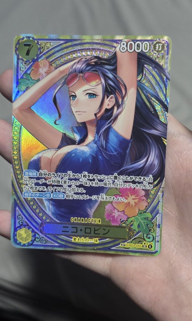 One Piece Card Game - Nico Robin SP & Uta GD Cards EB03, Hobbies & Toys ...