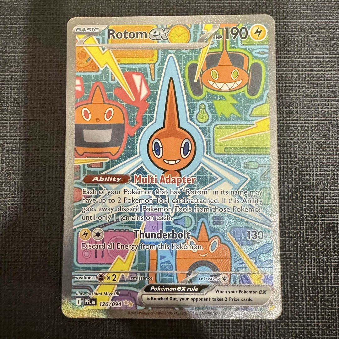 Rotom ex SIR Special Illustration Rare Pokemon Phantasmal Flames ...