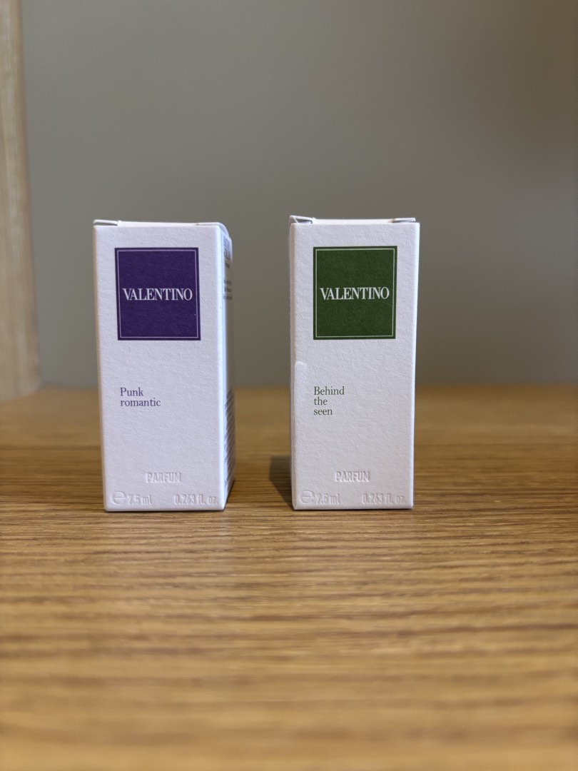 Valentino Mini Perfume Parfum 7.5ml (Punk Romantic / Behind The Seen ...