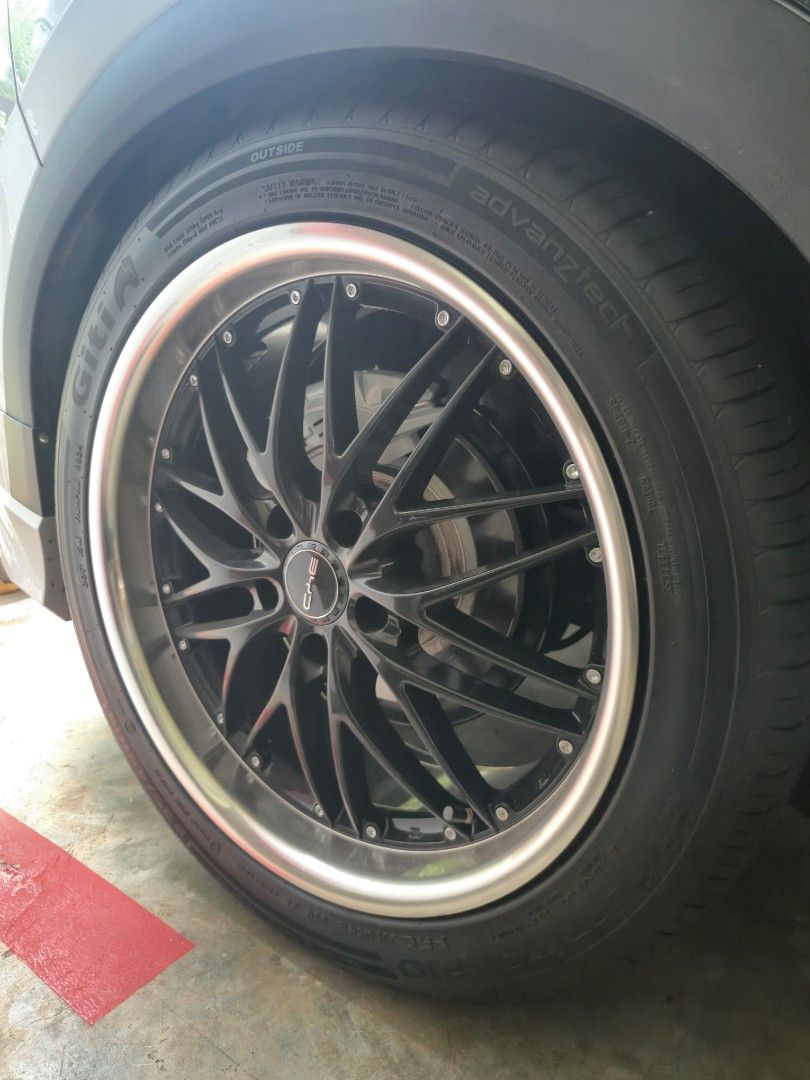 6 Pots D1 specs custom BBk , 19" Rims with Giti P10 tire and BCBR ...