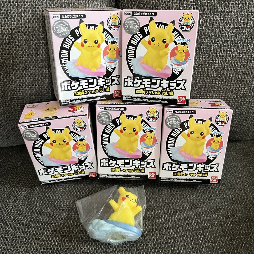 日本 🇯🇵 隱藏版比卡超 Pokemon 手指公仔 Kids 30th Anniversary Pikachu Figure, 興趣及遊戲 ...
