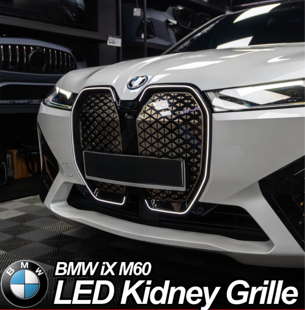 (BEST IN SG) BMW iX M60 LED Kidney Grille Illuminated Front Grill ...