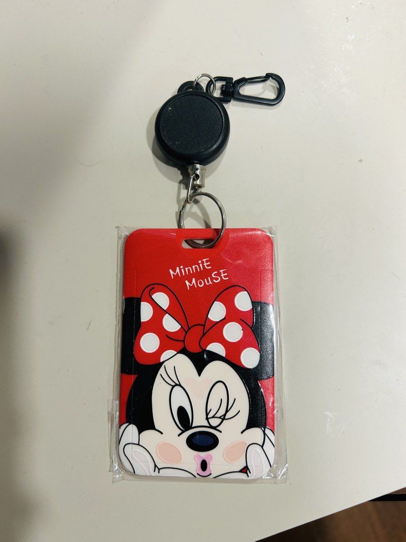 Minnie Mouse ID Card Holder with Retractable Reel, Men's Fashion ...