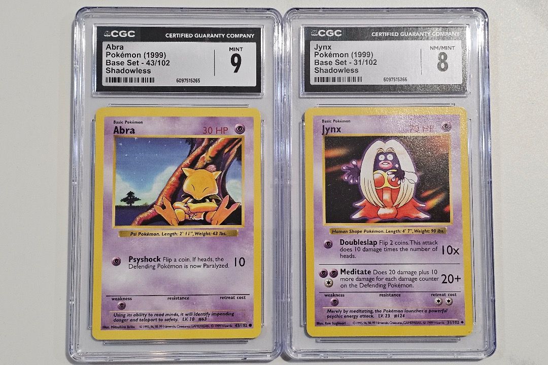 Graded Pokémon TCG slabs: CGC Graded, English Shadowless Base Set ...