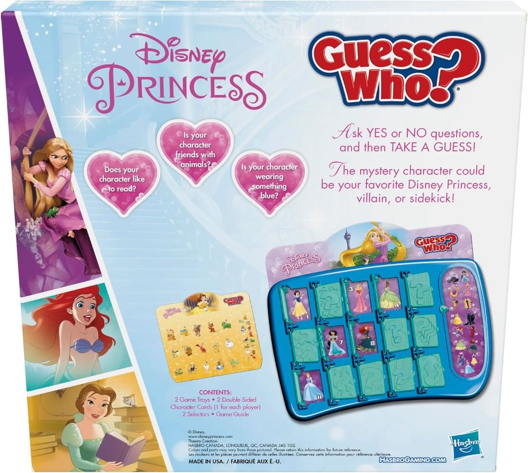 Hasbro Guess Who? Disney Princess Edition (Original) - Kids Board Game ...