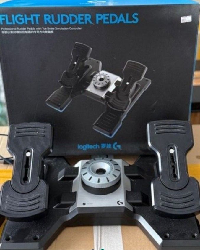 Logitech (Saitek) Flight Sim Rudder Pedals, Hobbies & Toys, Toys ...