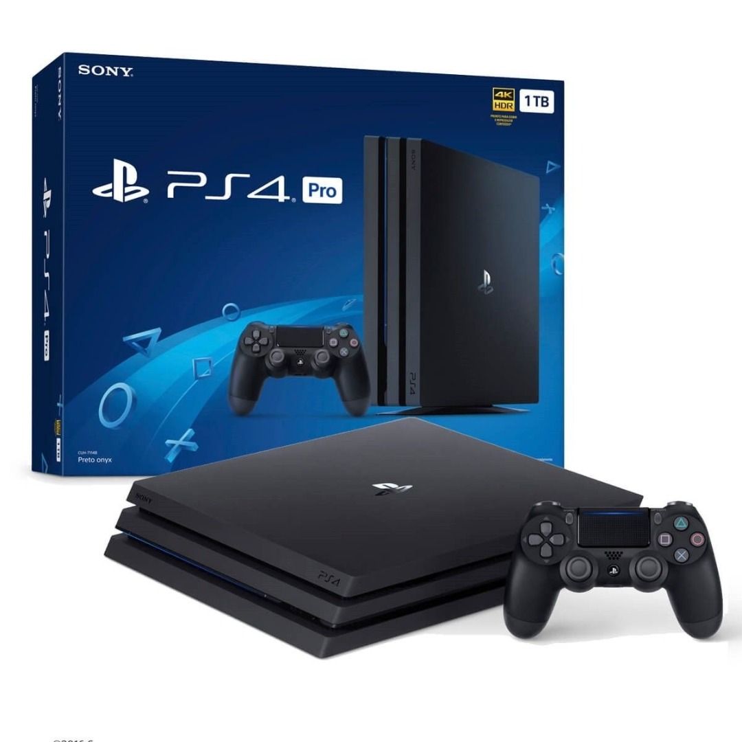 Sony Playstation 4 pro 4K HDR ps4 pro 1 tera (500gb internal plus 500gb ...