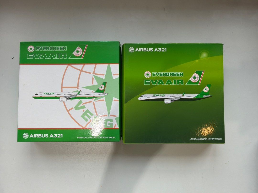 1/400 EVA Air Airplane Model Collection, Hobbies & Toys, Toys & Games ...