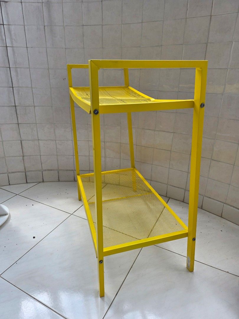 Yellow Metal Shelf, Furniture & Home Living, Furniture, Shelves ...