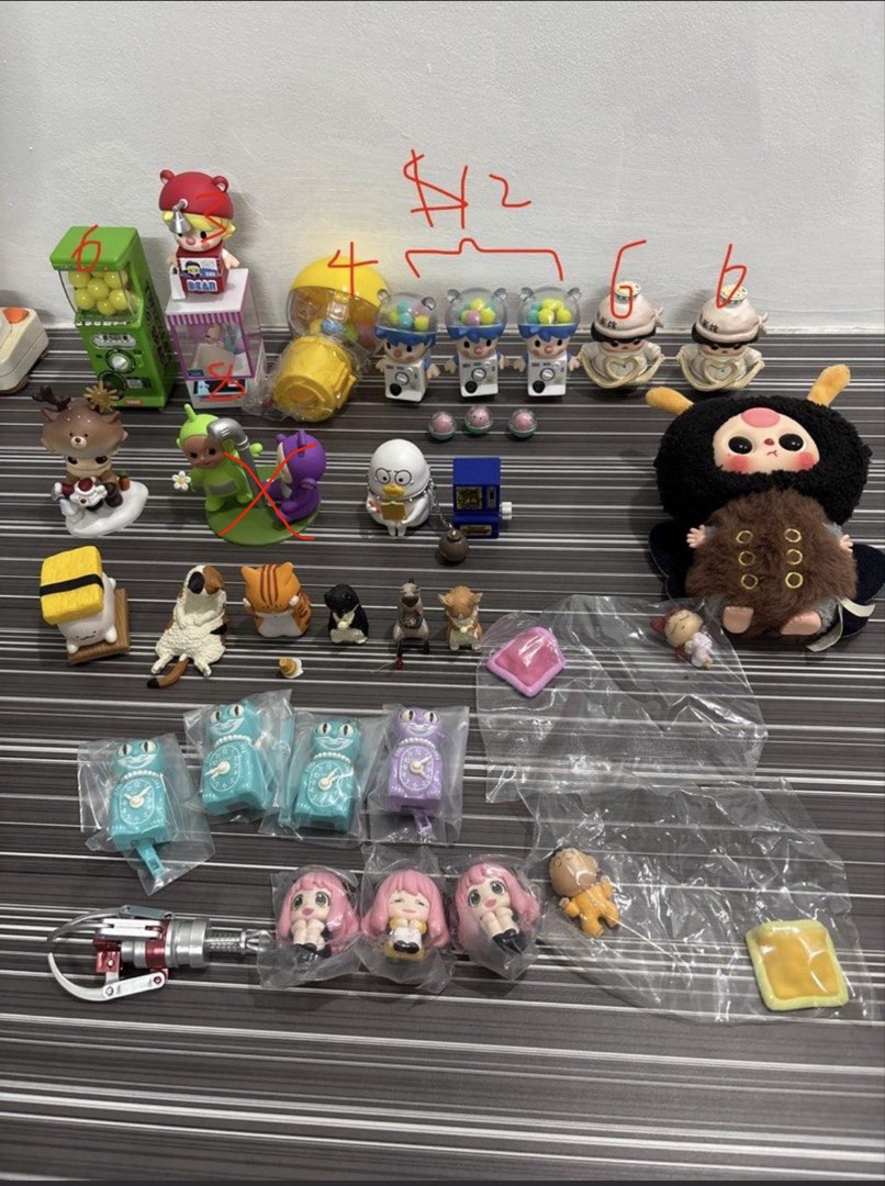 Assorted Gachapon/Gashapon trinket/blindbox baby three popmart 52toys ...
