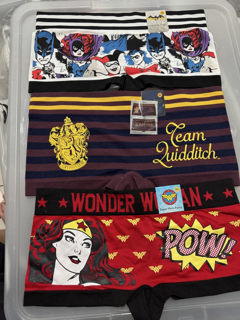 Batman, Harry Potter, Wonder Woman Boyshort for female new set of 3 ...