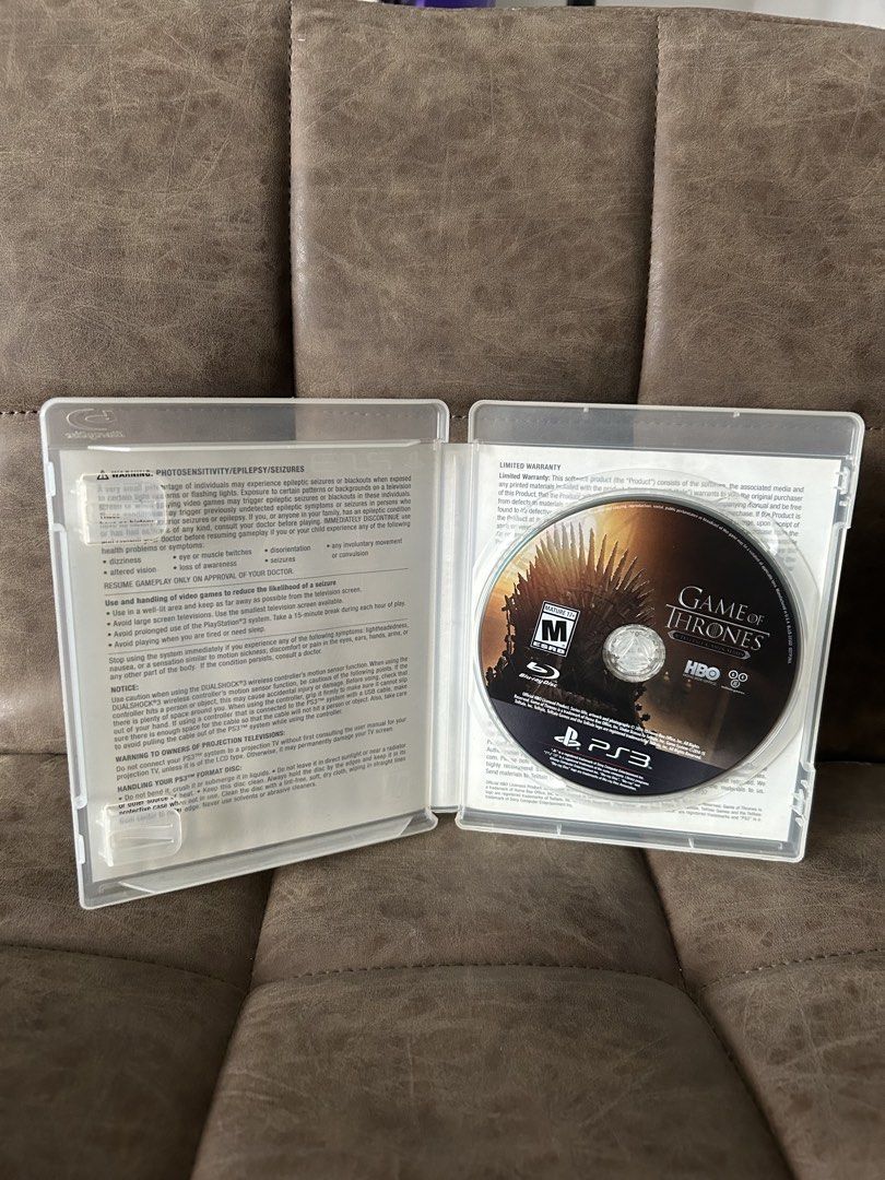 Game of Thrones: A Telltale Games Series - PS3 Rare, Video Gaming ...