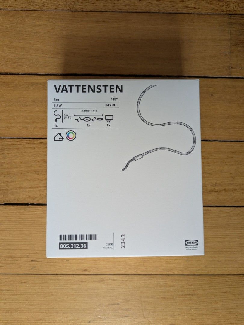 IKEA VATTENSTEN LED Strip, Furniture & Home Living, Lighting & Fans ...