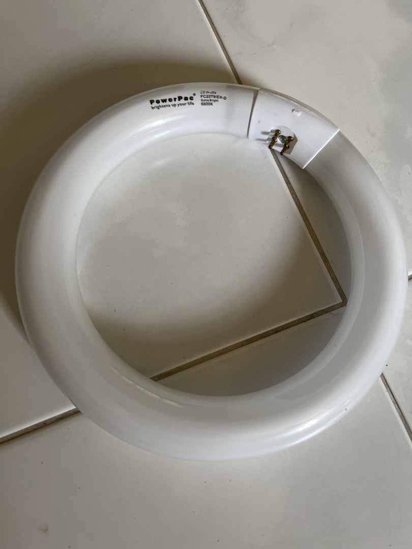 PowerPac Circular Fluorescent Light Bulb, Furniture & Home Living ...