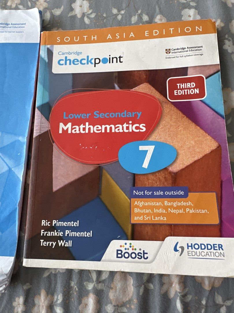 Cambridge Checkpoint Lower Secondary Mathematics Workbook 7, Hobbies ...