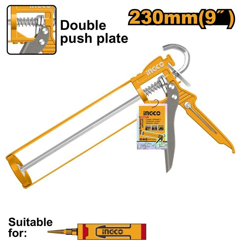 INGCO CAULKING GUN | SILICONE SEALANT | HCG1409, Furniture & Home ...