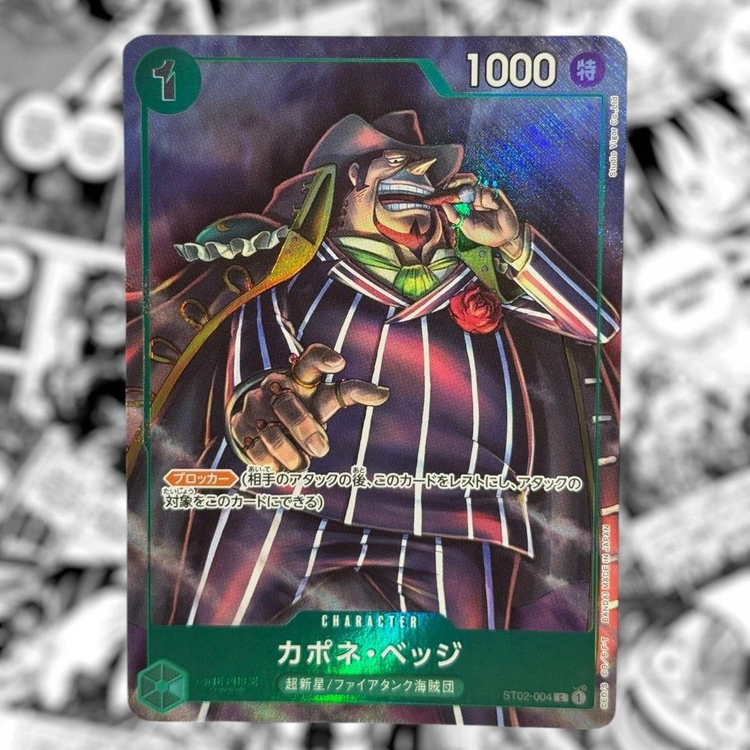 One Piece Card Game - Capone Bege ST02-004, Hobbies & Toys, Toys ...