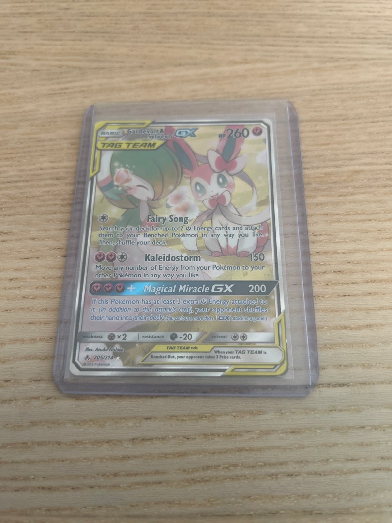 Pokemon TCG Gardevoir & Sylveon GX Tag Team Card, Hobbies & Toys, Toys ...