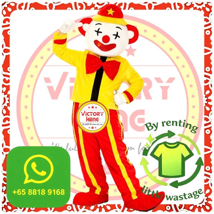 🤡 Clown 03 Mascot Costume, Hobbies & Toys, Toys & Games on Carousell