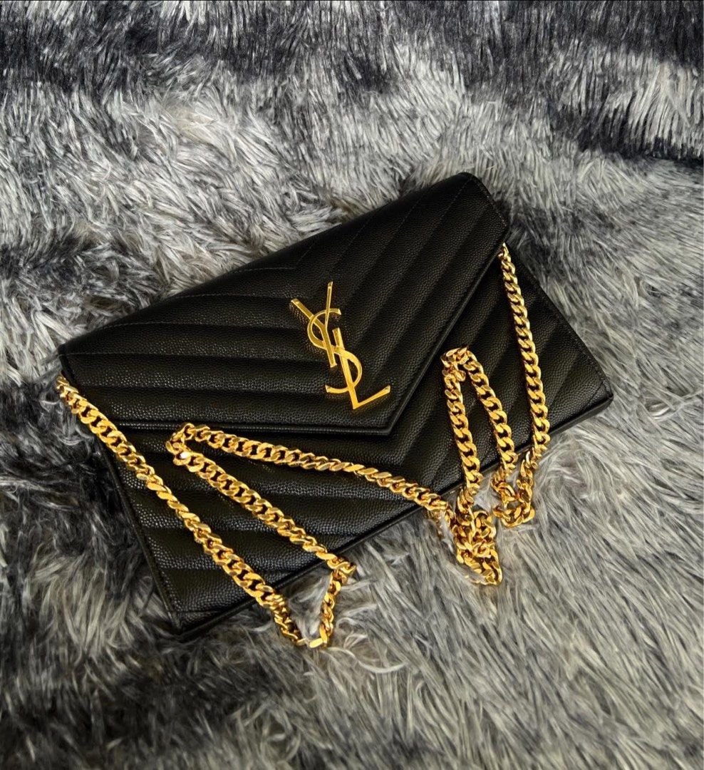 Authentic YSL WOC Envelope Medium, Luxury, Bags & Wallets on Carousell