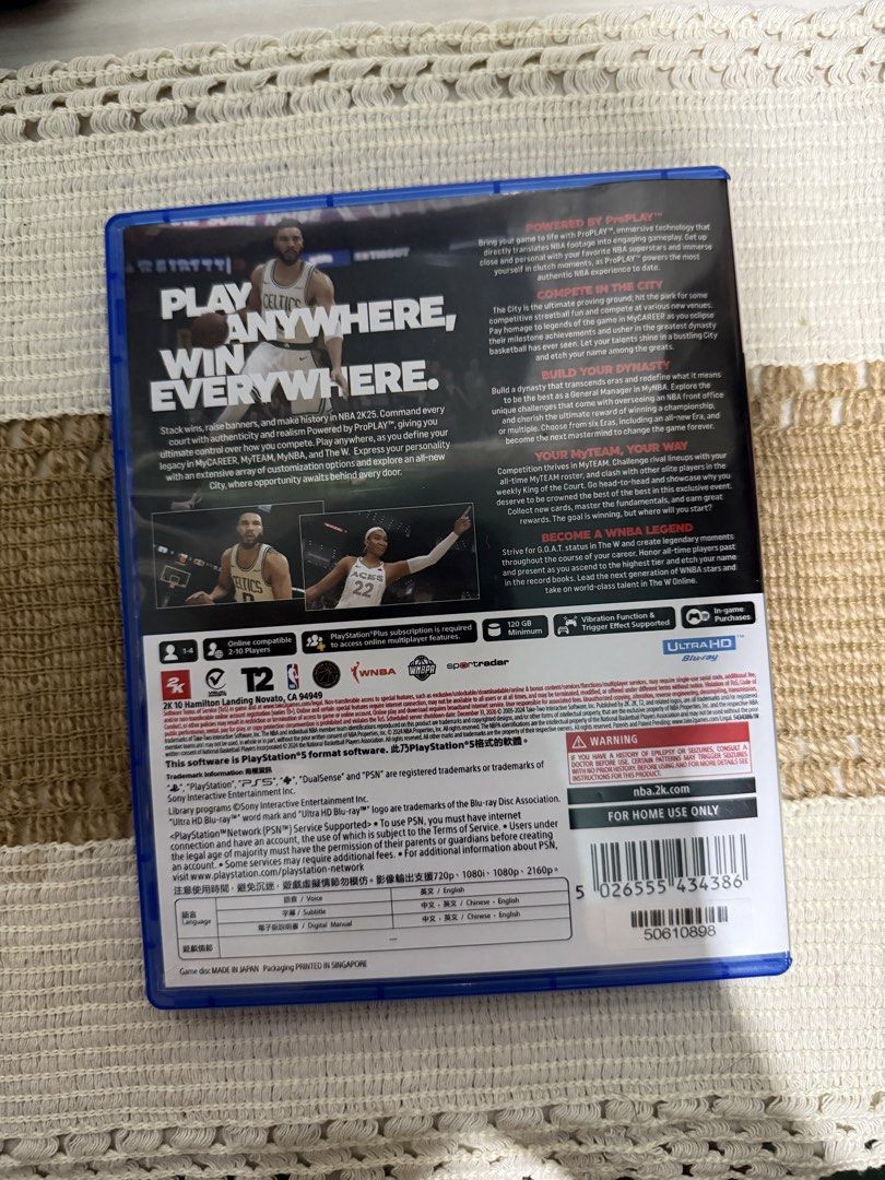 NBA 2K25 PS5 Game, Video Gaming, Video Games, PlayStation on Carousell