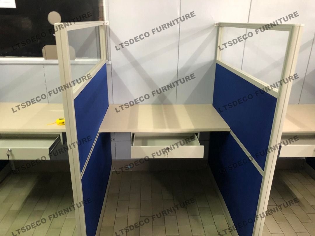 workstation table modular office partition furnitures, Furniture & Home ...
