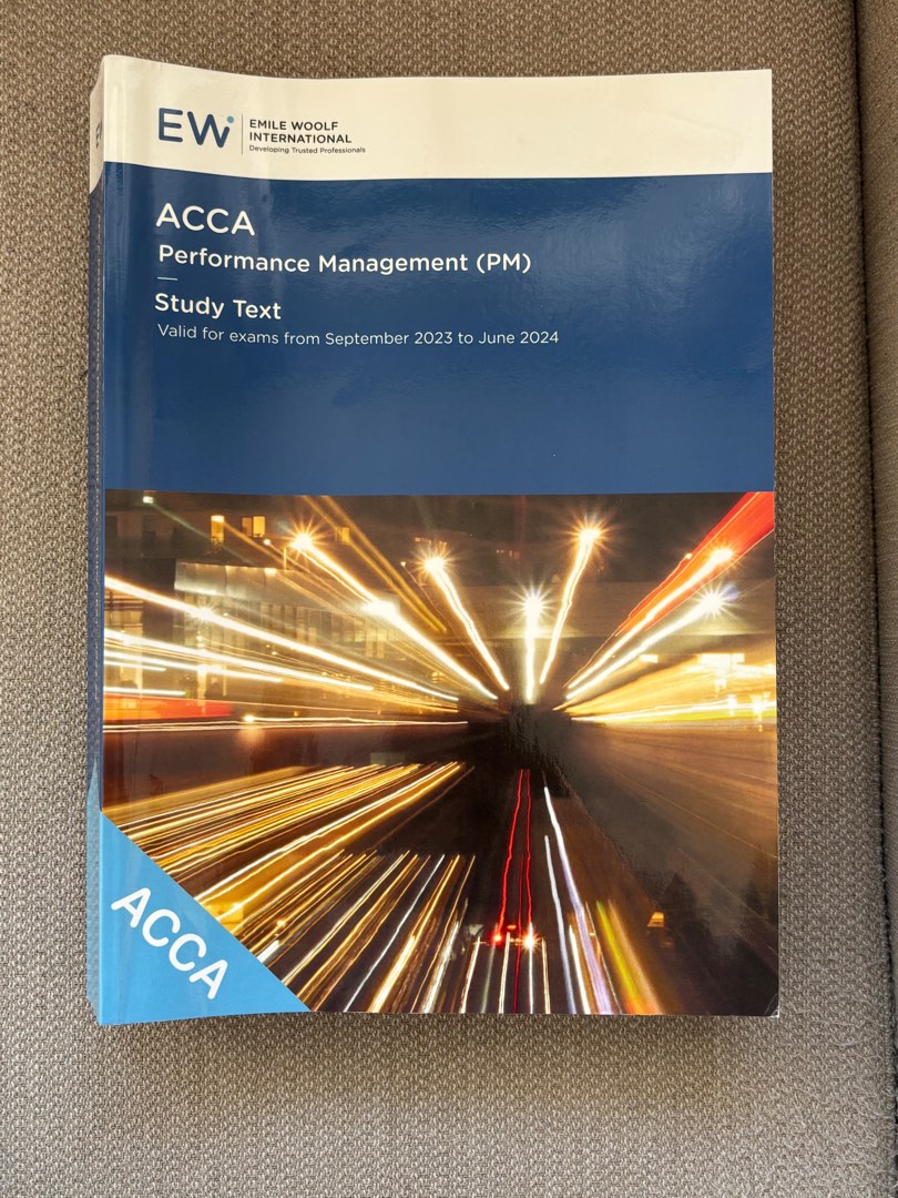 ACCA Performance Management (PM) Study Text, Hobbies & Toys, Books ...
