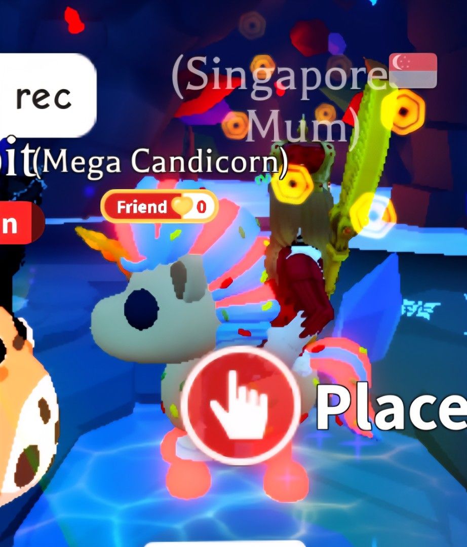 Adopt Me Mega Candicorn, Video Gaming, Gaming Accessories, In-Game ...
