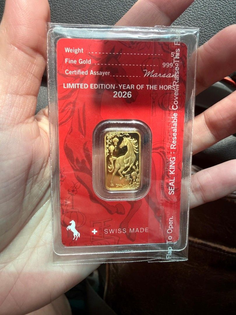 Argor-Heraeus 5g Gold Bar - Year of the Horse 2026, Hobbies & Toys ...