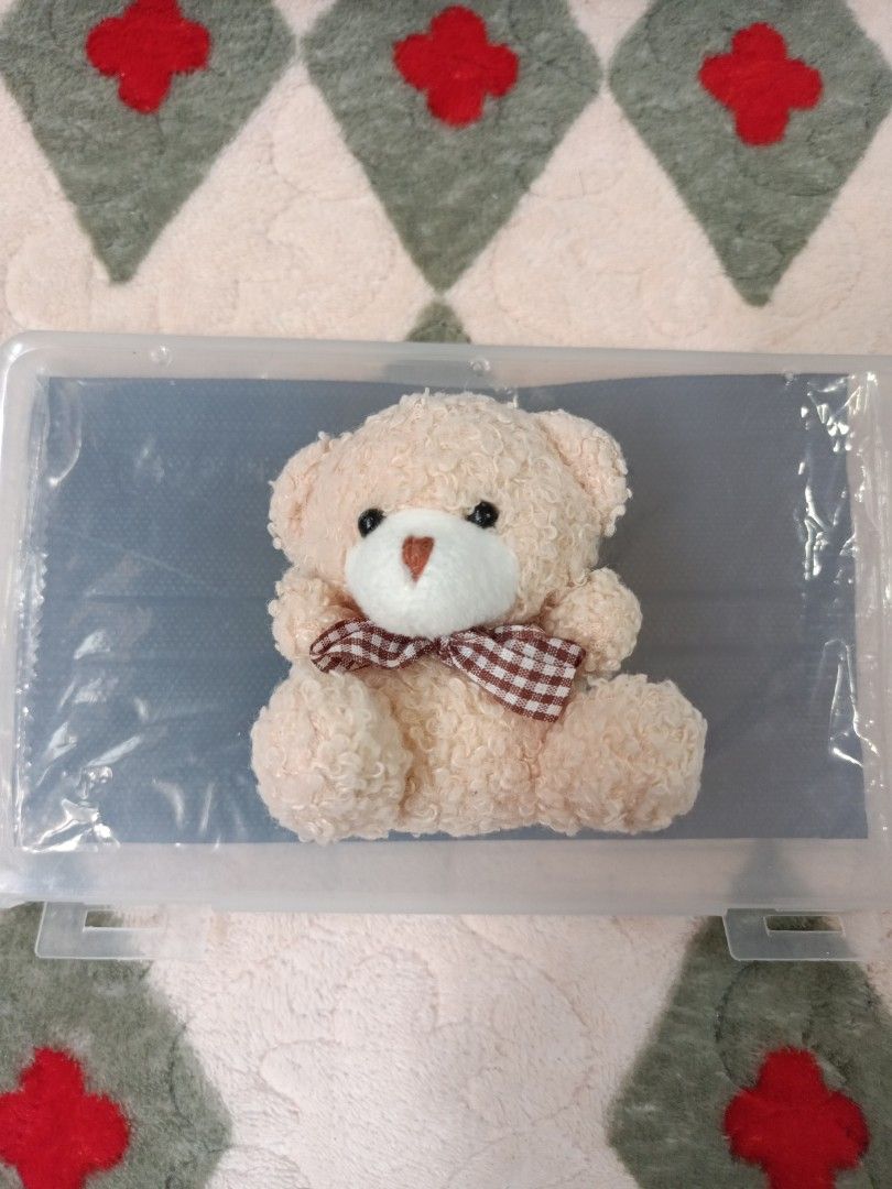 Cute Teddy Bear with Bow, Hobbies & Toys, Toys & Games on Carousell