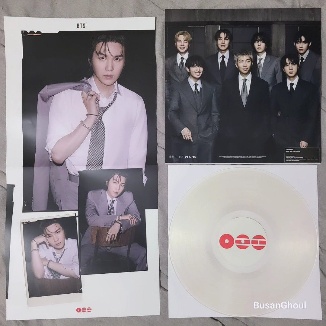 BTS SUGA YOONGI Arirang Standard Vinyl Record, Hobbies & Toys, Music ...