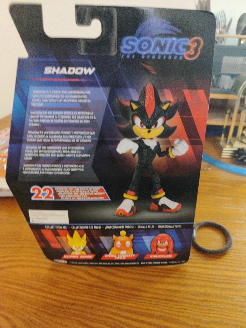 Jakks Toys Sonic Movie 3 Shadow the Hedgehog, Hobbies & Toys, Toys ...