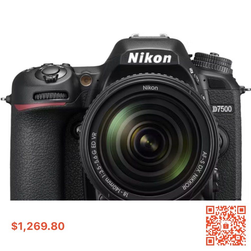 Nikon D7500 DSLR Camera with 18-140mm Lens, Photography, Cameras on ...