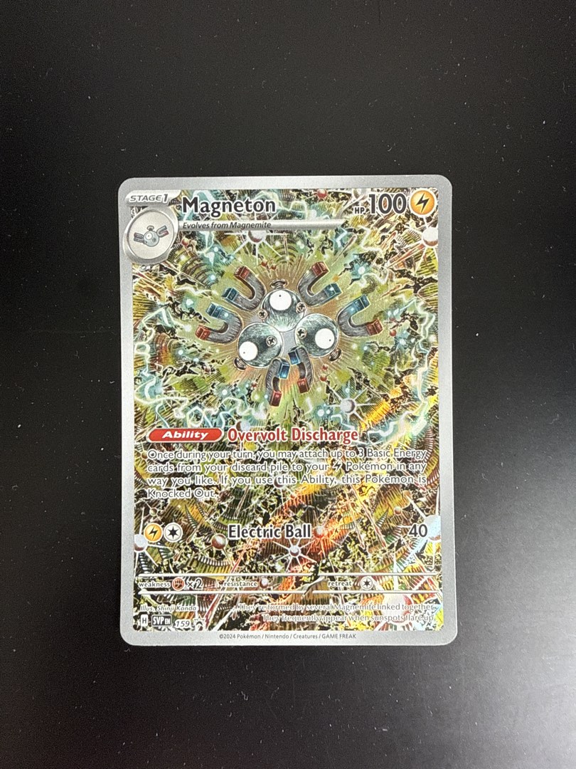 Pokemon TCG Magneton Promo Full Art Card, Hobbies & Toys, Toys & Games ...