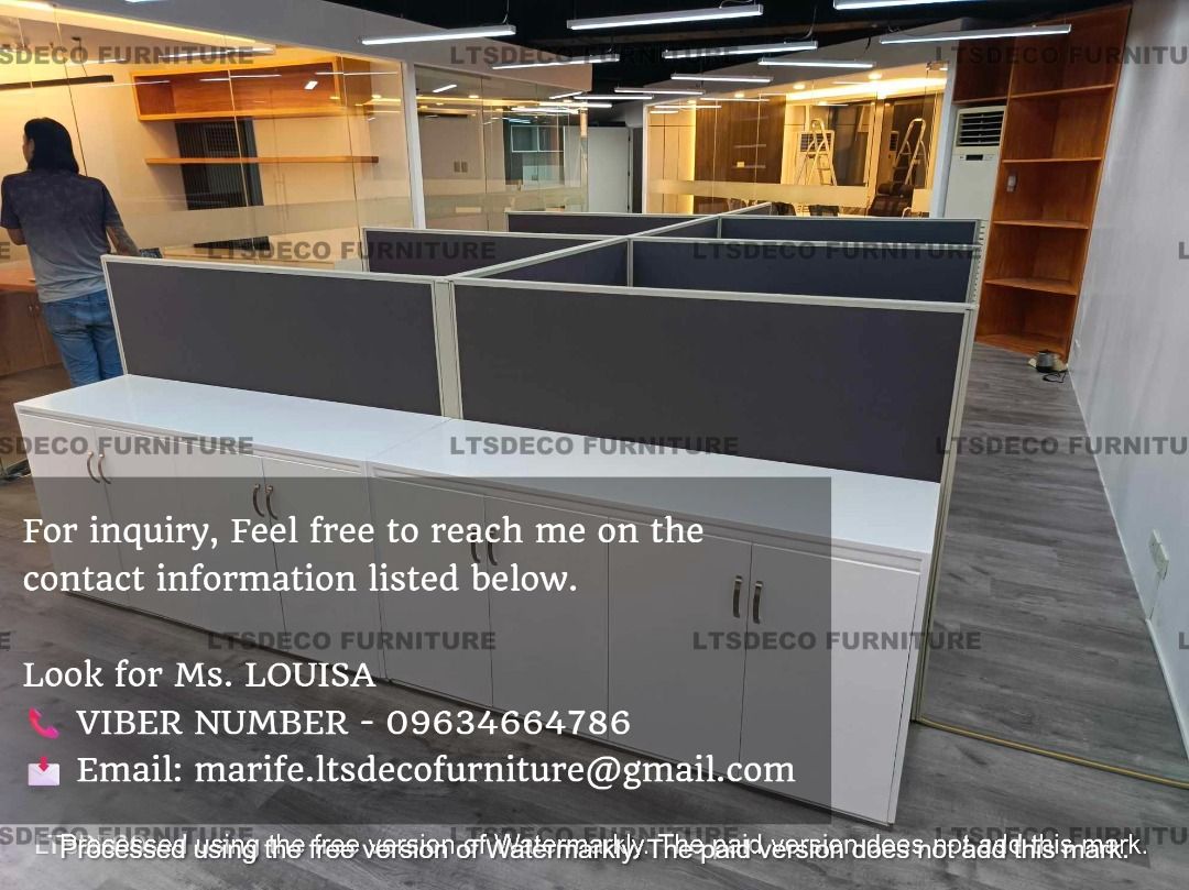 WORKSTATION TABLE MODULAR OFFICE PARTITION FURNITURES, Furniture & Home ...