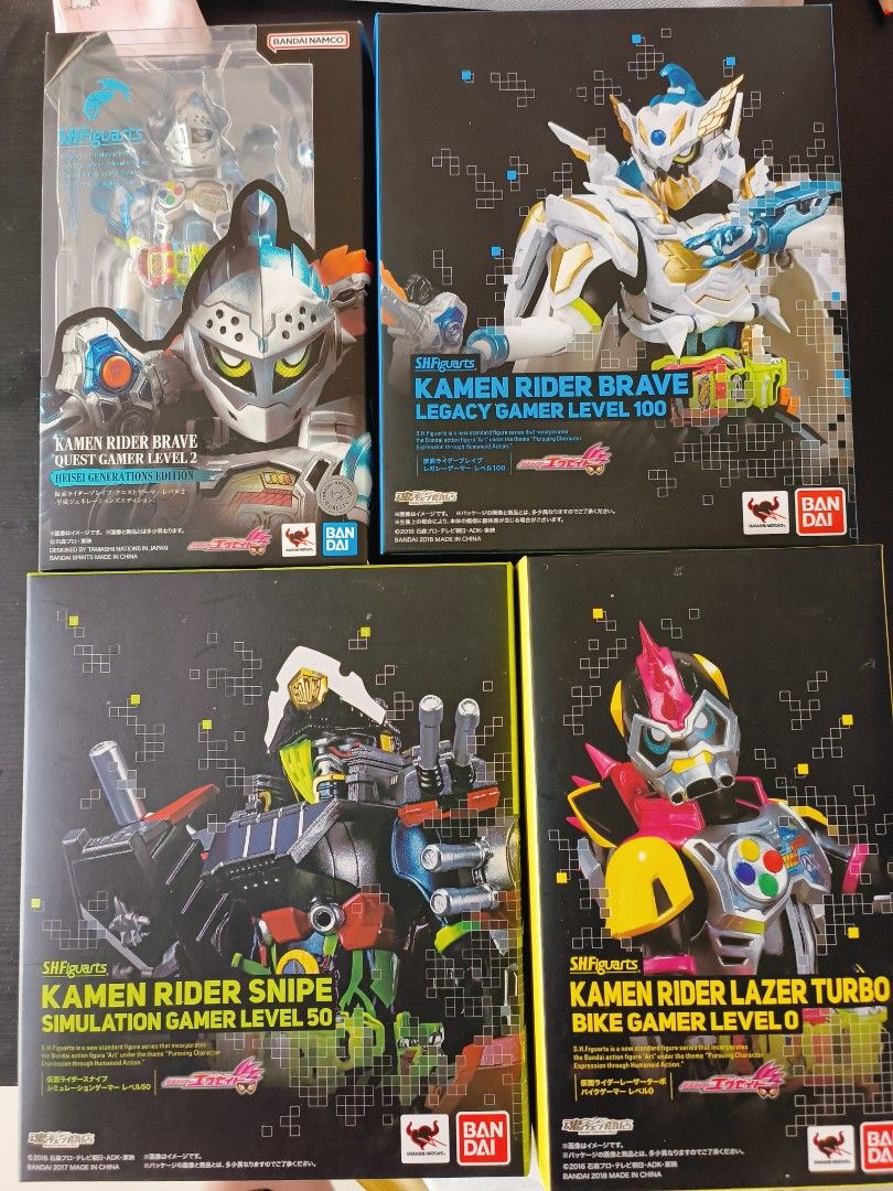 Bandai SHF S.H. Figuarts Kamen Rider Brave Lv2 Legacy Lv100, Snipe ...
