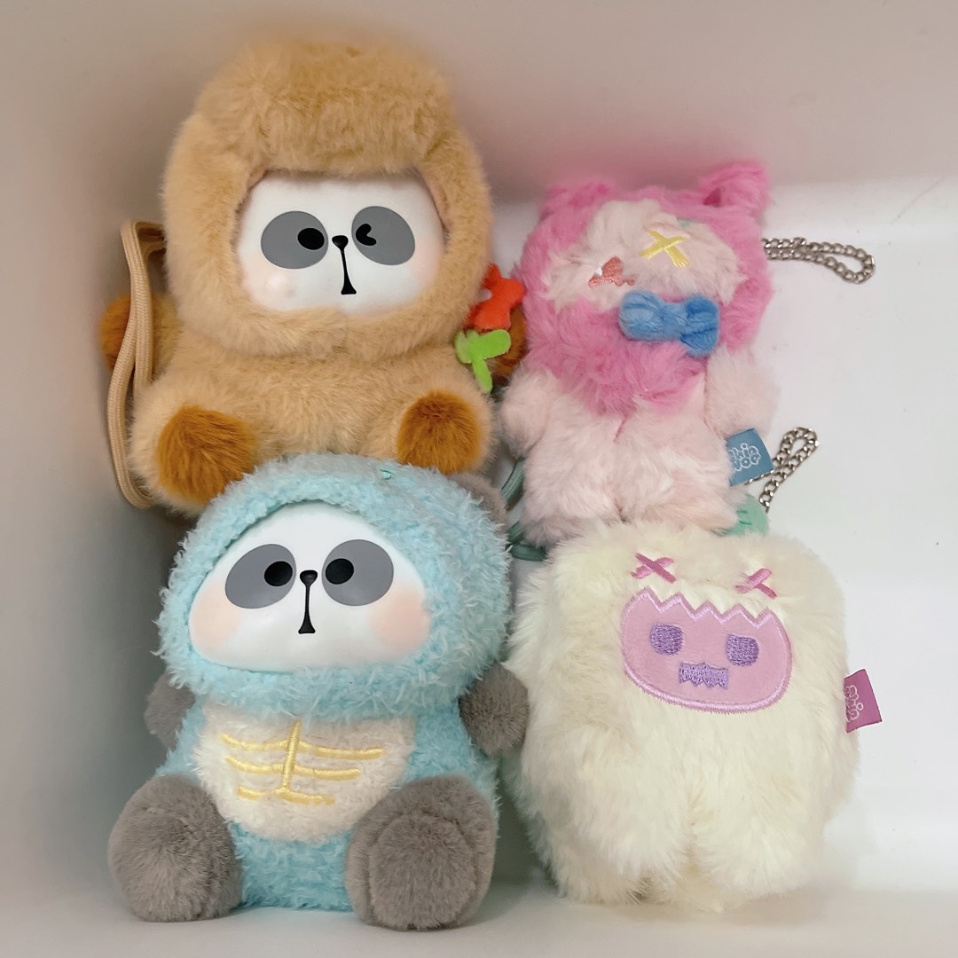 BN mr pa plush shin woo tooth rabbit bunny pendant blue capybara turtle ...