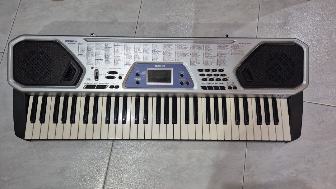 Casio Keyboard with Stand, Hobbies & Toys, Musical Instruments on Carousell