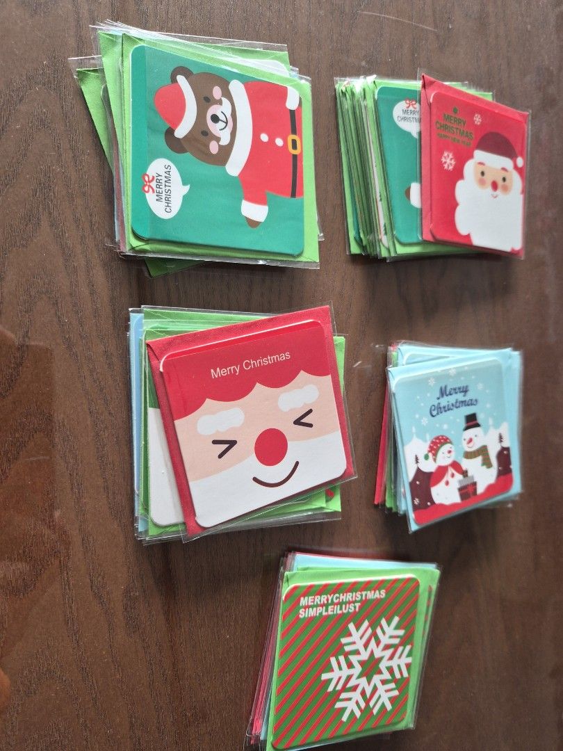 Christmas Greeting Cards - Assorted Designs, Hobbies & Toys, Art ...